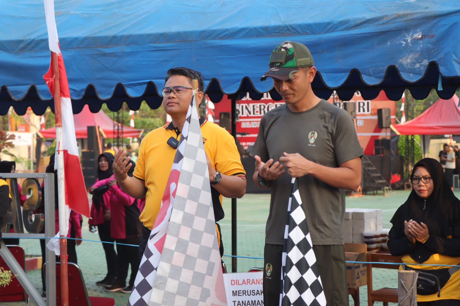 Menyambut HUT Bhayangkara ke 77 Tahun 2023 TNI-POLRI Menggelar Acara ...